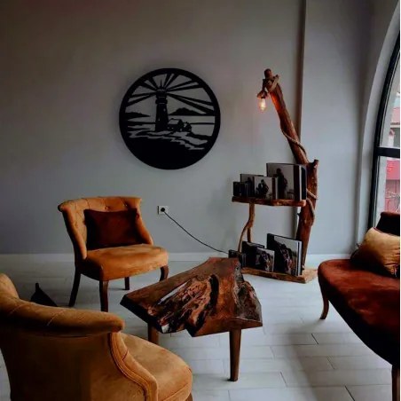 Sentop - Maják moderní obraz na stěnu - dřevěná dekorace l SENTOP PR0396 plywood