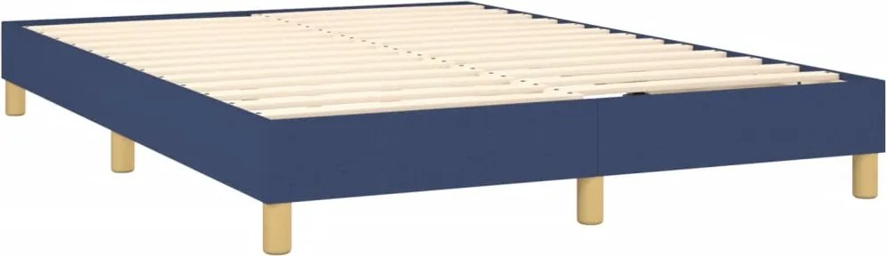 Box spring postel s matrací modrá 140x190 cm textil 3140615