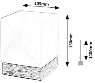 Rabalux 76003 - LED Stmívatelná stolní lampa PIRIT LED/1,2W/5V 3000K buk