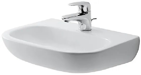 Duravit D-Code - Umývátko 45x36 cm, s 1 otvorem pro baterii, alpská bílá 07074500002