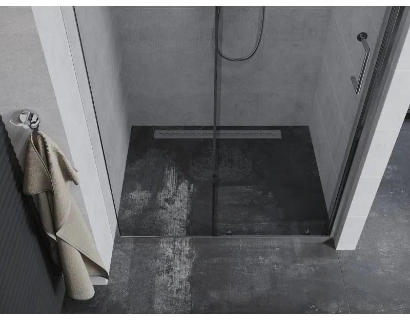 Mexen Apia rozsouvací sprchové dveře 130 cm, Průhledné, Chromovaná - 845-130-000-01-00
