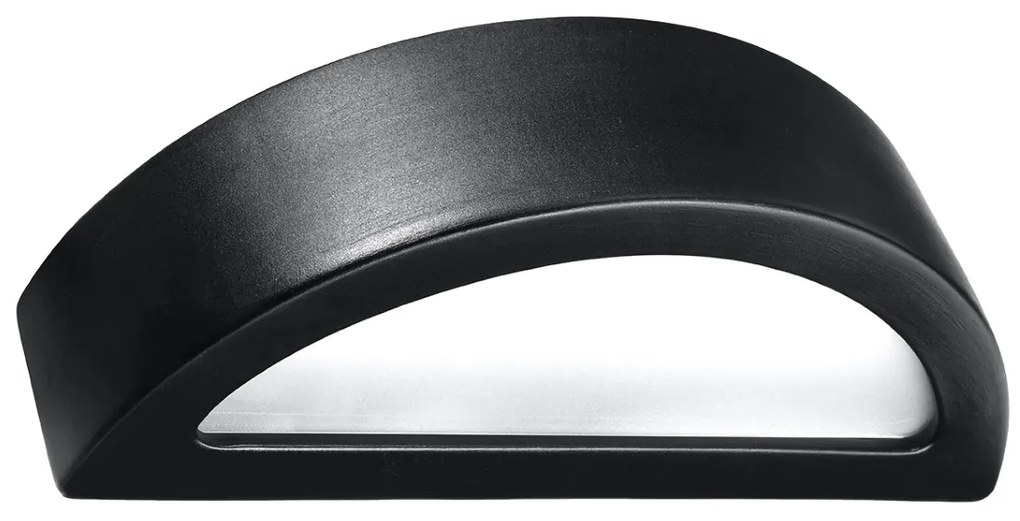 Sollux Lighting Nástěnné svítidlo keramické ATENA Černá