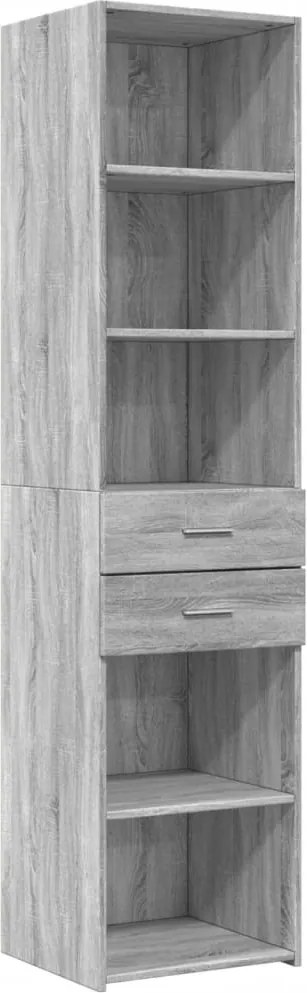 Skříň highboard šedá sonoma 45 x 42,5 x 185 cm kompozitní dřevo 3281453