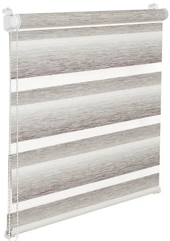 ZEBRA-SHOP Roleta DEN A NOC / MINI / RAINBOW / BÍLO-ŠEDÁ / BH 3105 Barva mechanizmu: šedá, Výška: 220, Šířka: 92