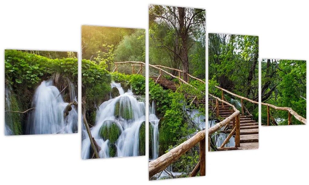 Obraz - Plitvická jezera (125x70 cm)