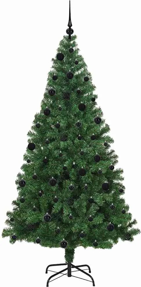 Umělý vánoční stromeček Zelená 210 cm PVC, ocel a plast 3396923