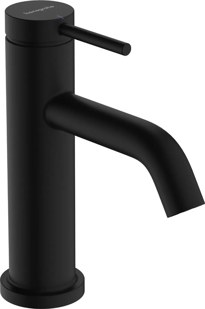 Hansgrohe Tecturis S, stojánkový ventil 80 EcoSmart+ na studenou vodu bez odtokové soupravy, černá matná, HAN-73313670
