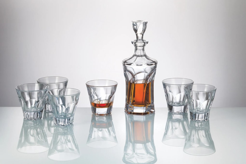 Crystalite Bohemia whisky set Apollo (1+2)