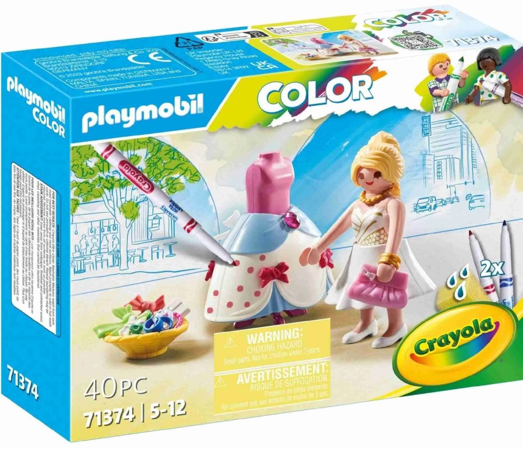 Stavebnice playmobil 71374 playmobil color: módní šaty