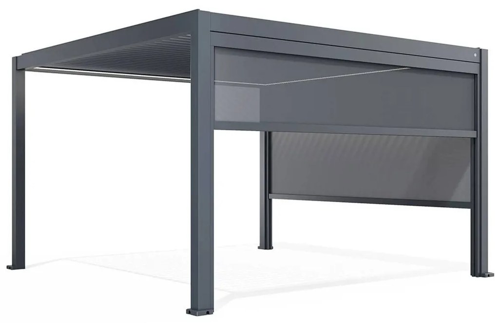 Pergola elektrická PRIME s osvětlením - modulární 400 x 400