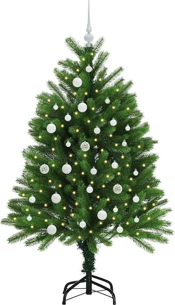 Vánoční stromeček s 150 LED diodami s stojanem Zelená 120 cm PE 3396312