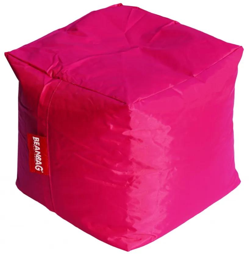 Sedací vak kostka Cube růžová