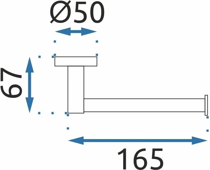 Rea REA, držák toaletního papíru MIST 04, černá matná, REA-80025