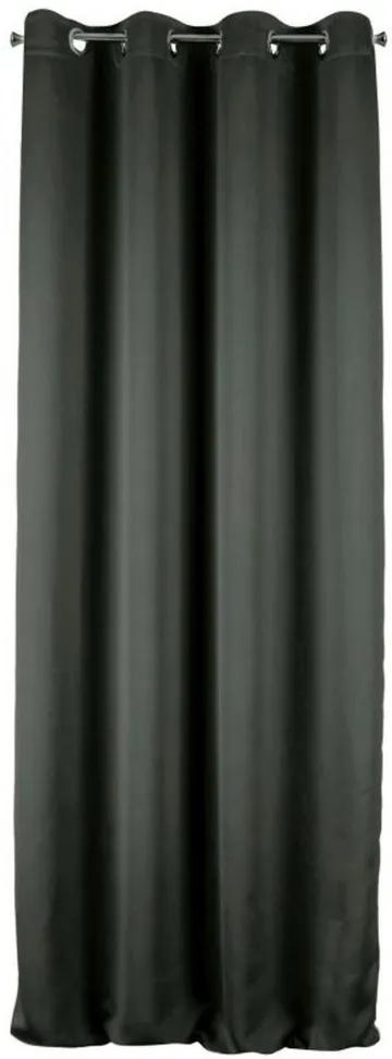 Hotový tmavě šedý závěs blackout Délka: 250 cm