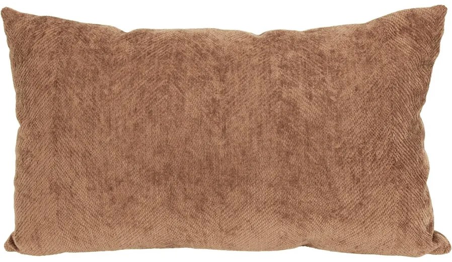 Polštářek Chenille Warm Brown, 30 x 50 cm