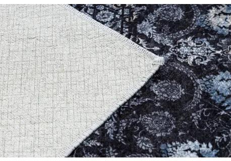 Dywany Luszczow Dětský kusový koberec MIRO 51600.810 pratelný  Růžice, rám protiskluz, tmavě modrá Rozměr koberce: 80 x 150 cm