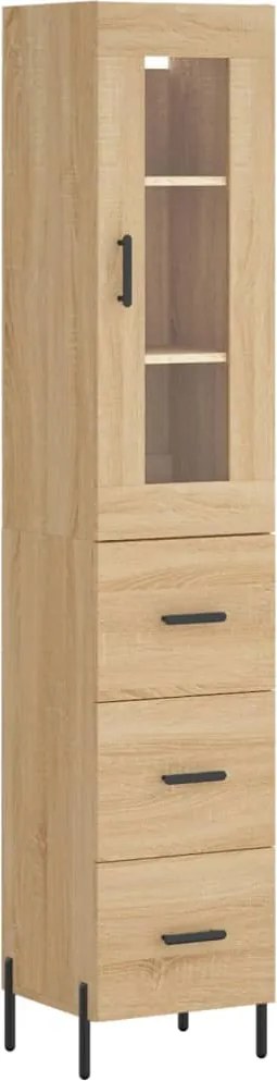 Skříň highboard dub sonoma 34,5 x 34 x 180 cm kompozitní dřevo 3199244