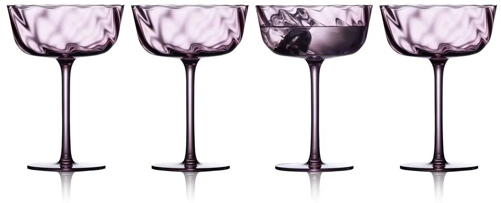 Lyngby Glas Sklenice na sekt Vienna 30 cl (4 ks) Purple