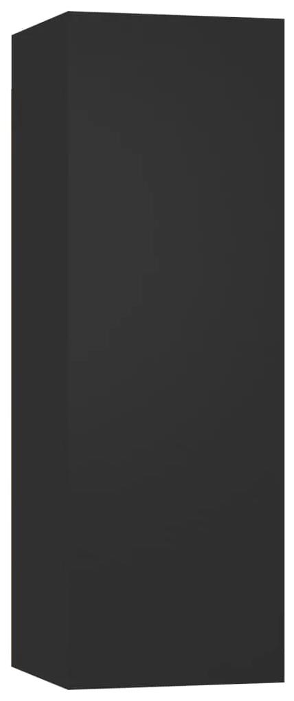 vidaXL TV stolky 4 ks černé 30,5 x 30 x 90 cm kompozitní dřevo