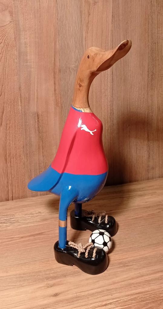 Kachna fotbalista  - dřevěná kachna