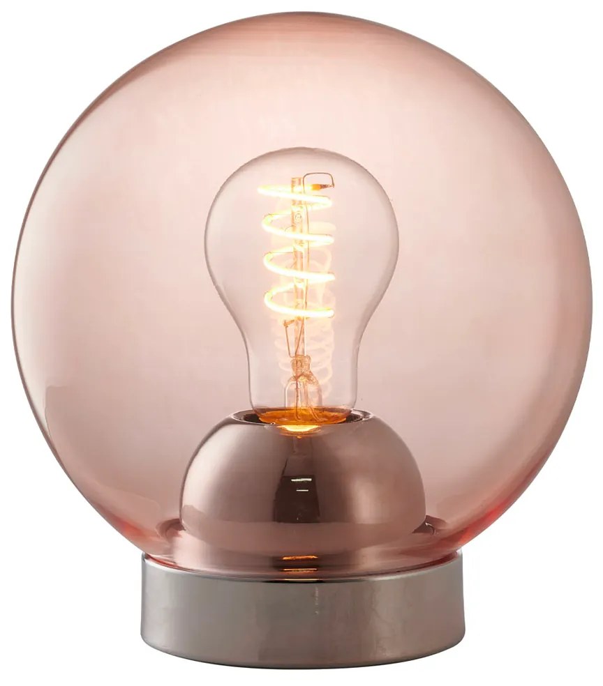 Halo Design 743285 stolní lampa ze skla Bubbles, růžová, 18cm