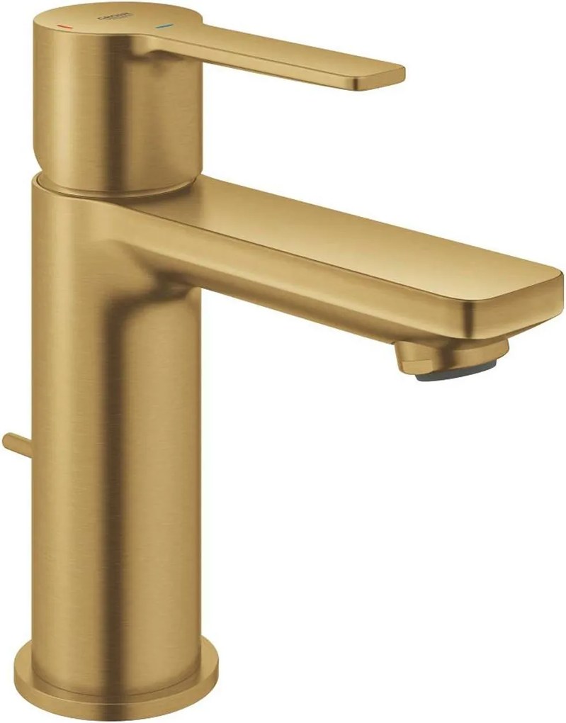 Grohe Lineare New - Umyvadlová baterie s výpustí, studený start, kartáčovaný Cool Sunrise 23790GN1