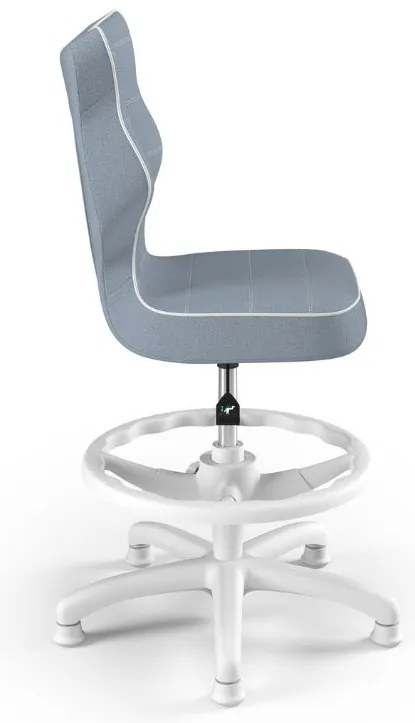 Ergonomická židle bez koleček pro děti k psacímu stolu MODRÁ Zvolte rozměr: dítě 133 - 159 cm (výška stolu 71 - 82 cm)