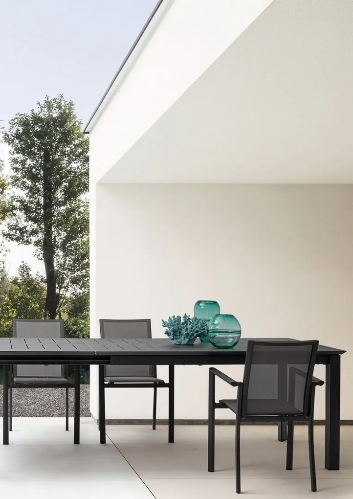 BIZZOTTO Rozkládací zahradní stůl KONNOR 160x100 cm antracit 0662278