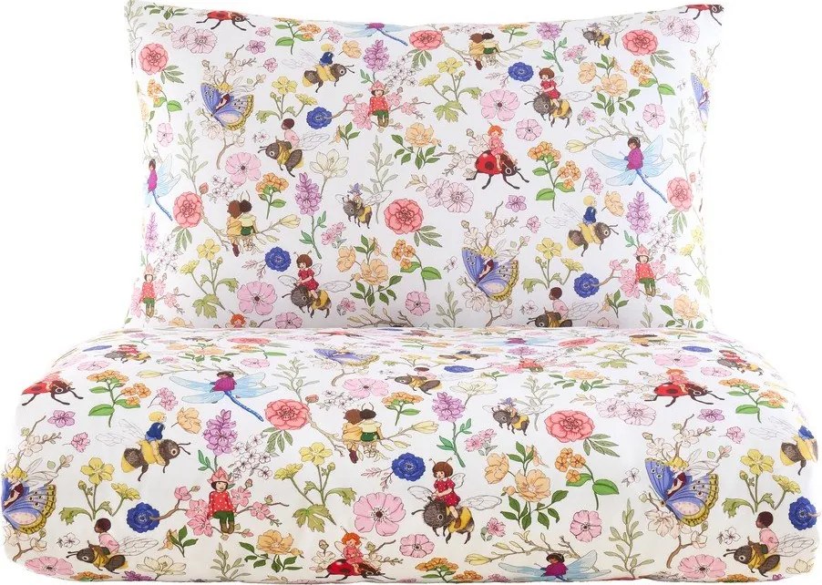 3dílné bavlněné dětské povlečení na dvoulůžko 200x200 cm Garden Friends – Belle & Boo