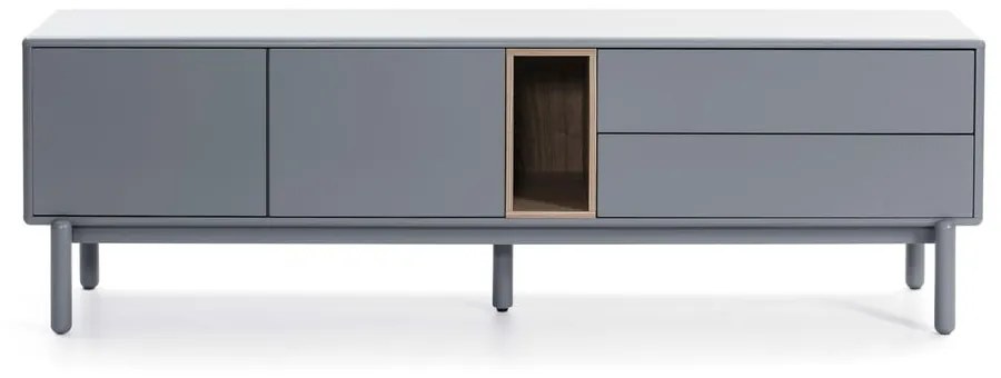 Modro-šedý TV stolek 180x56 cm Corvo – Teulat