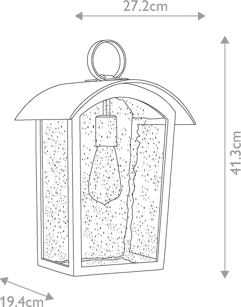 Venkovní světlo na fasádu-lucerna Elstead HODGES L