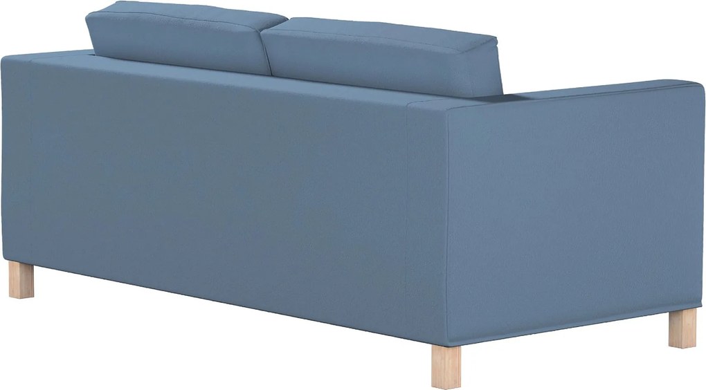 Potah na pohovku IKEA Karlanda rozkládací, krátký barva modrá látka pletený vzor