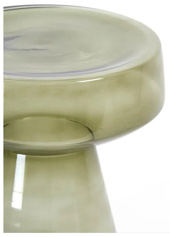 Skleněný kulatý odkládací stolek ø 37 cm Dakwa – Light &amp; Living
