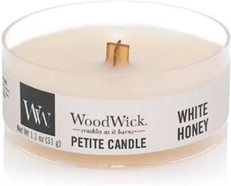 WoodWick - vonná svíčka Petite, White Honey (Bílý med) 31g