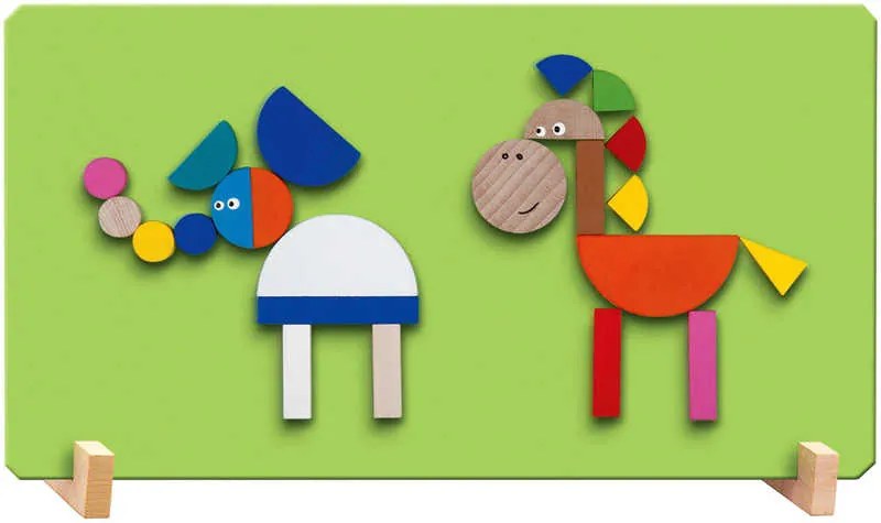 DETOA Puzzle magnetické ZOO v krabici *DŘEVĚNÉ HRAČKY* dt13962