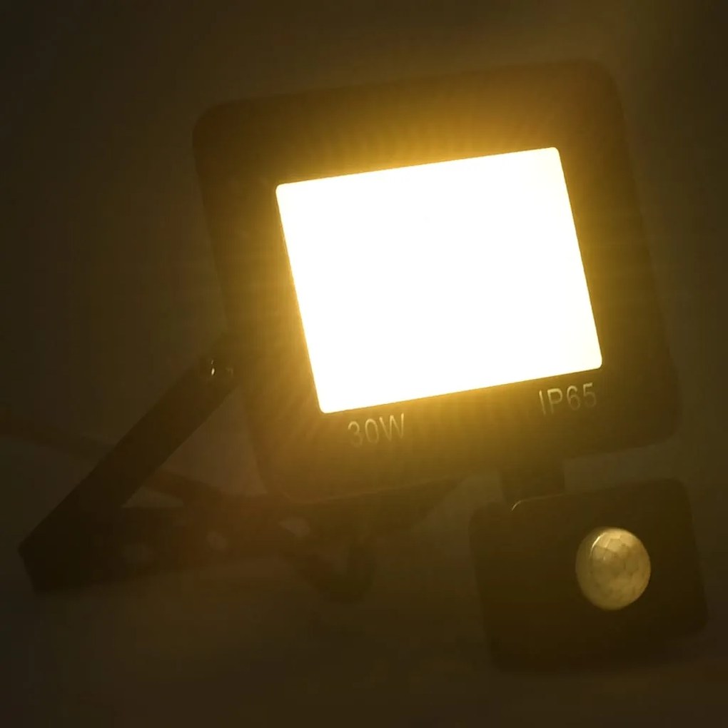 Led Reflektor Se Senzorem Teplé Bílé Světlo