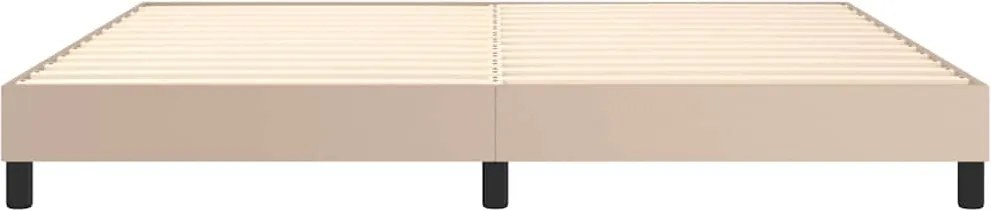 Rám postele s boxspringem cappuccino 200x200 cm umělá kůže 3120723