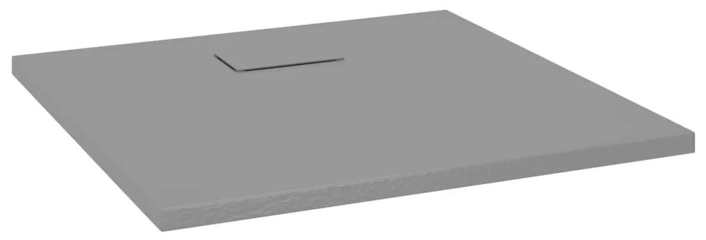 vidaXL Sprchová vanička SMC šedá 80 x 80 cm
