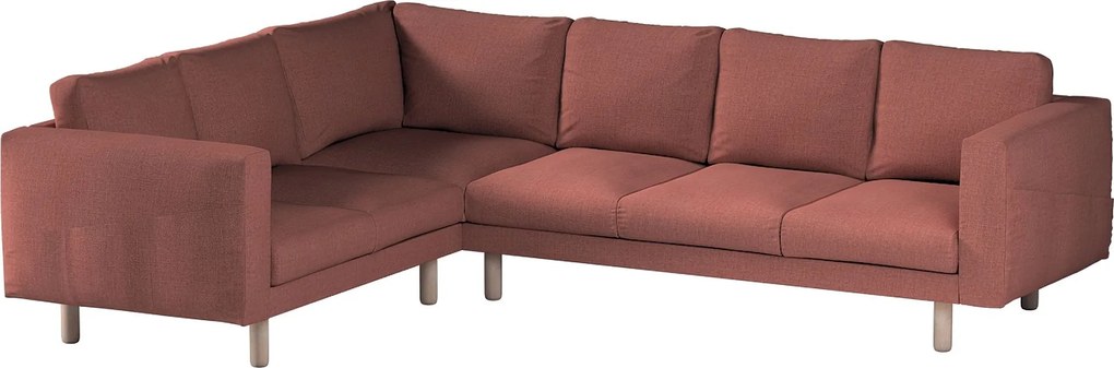 Potah na pohovku IKEA Norsborg rohová 5-místná barva hnědá látka pletený vzor