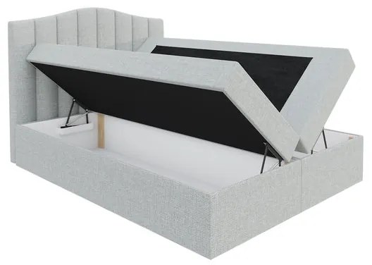 Kontinentální postel Beatriz, Rozměr postele: 120x200, Barva:: ekokůže Soft 017 (bílá)