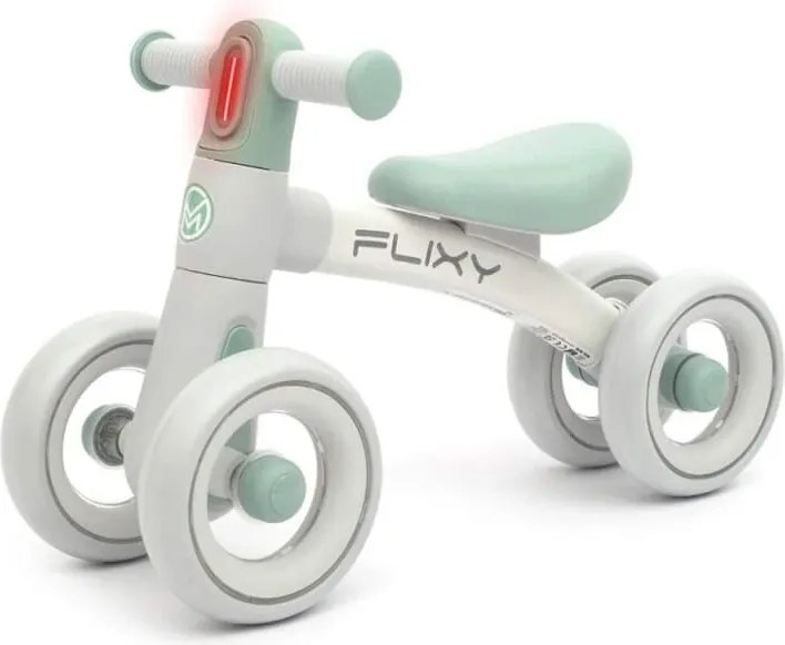 Dětské odrážedlo s LED světlem Milly Mally FLIXY mint