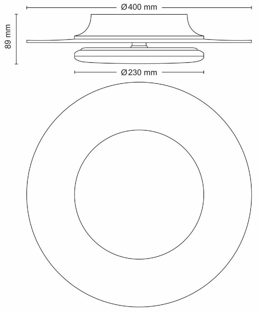 Philips 8720169195172 stropní LED svítidlo Garnet, bílá, 1x 30 W 3100lm 2700K IP20