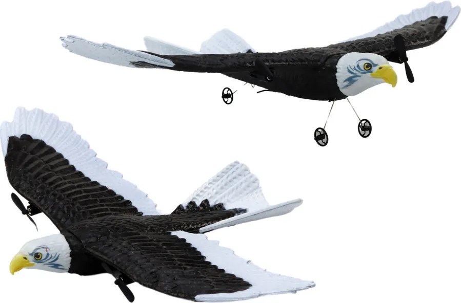 LEAN Toys Dálkově ovládané letadlo Orzeł Ptak RC 2,4 GHz, 41 cm x 28 cm x 5 cm