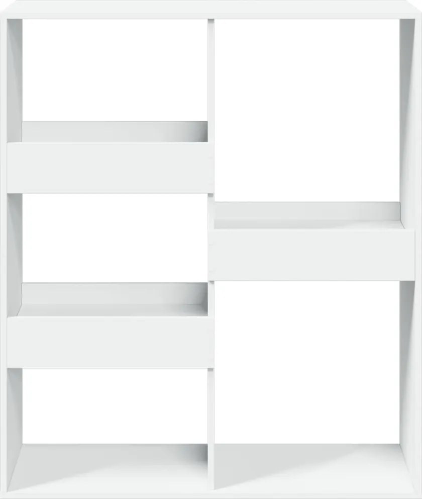 Dělicí stěna bílá 100 x 33 x 115 cm kompozitní dřevo 3309546