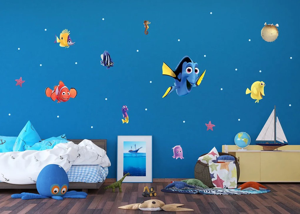 Dětská samolepka na zeď Disney Hledá se Nemo | 65 x 85 cm | DDK1705