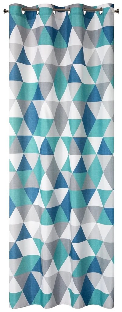 ZÁVĚS NA KROUŽCÍCH ADINA 140X250 CM VZOROVANÁ