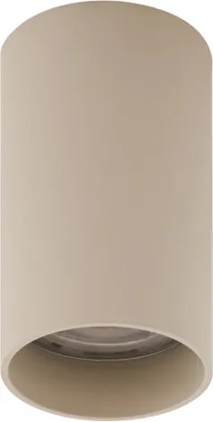 Sada 4 moderních béžových přisazených bodových světel GU10 50mm kulatých - Tuba