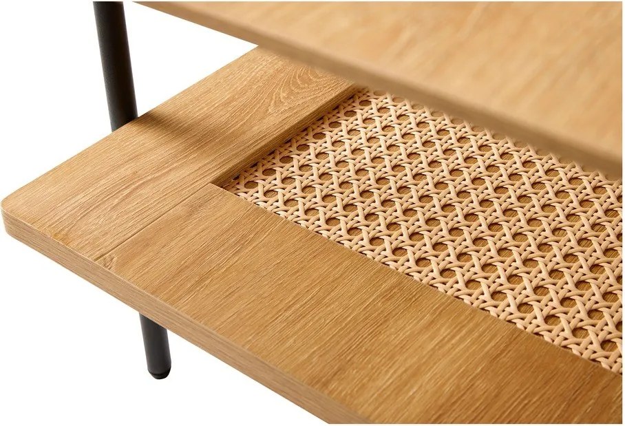 Konferenční stolek v dekoru dubu v přírodní barvě 55x110 cm Pensacola – Unique Furniture