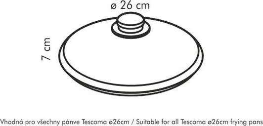 TESCOMA Skleněná poklice UNICOVER ø 26 cm