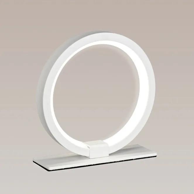 Mantra 7195 Kitesurf, bílá kruhová stolní lampa, 8W LED 3000K, průměr 15cm